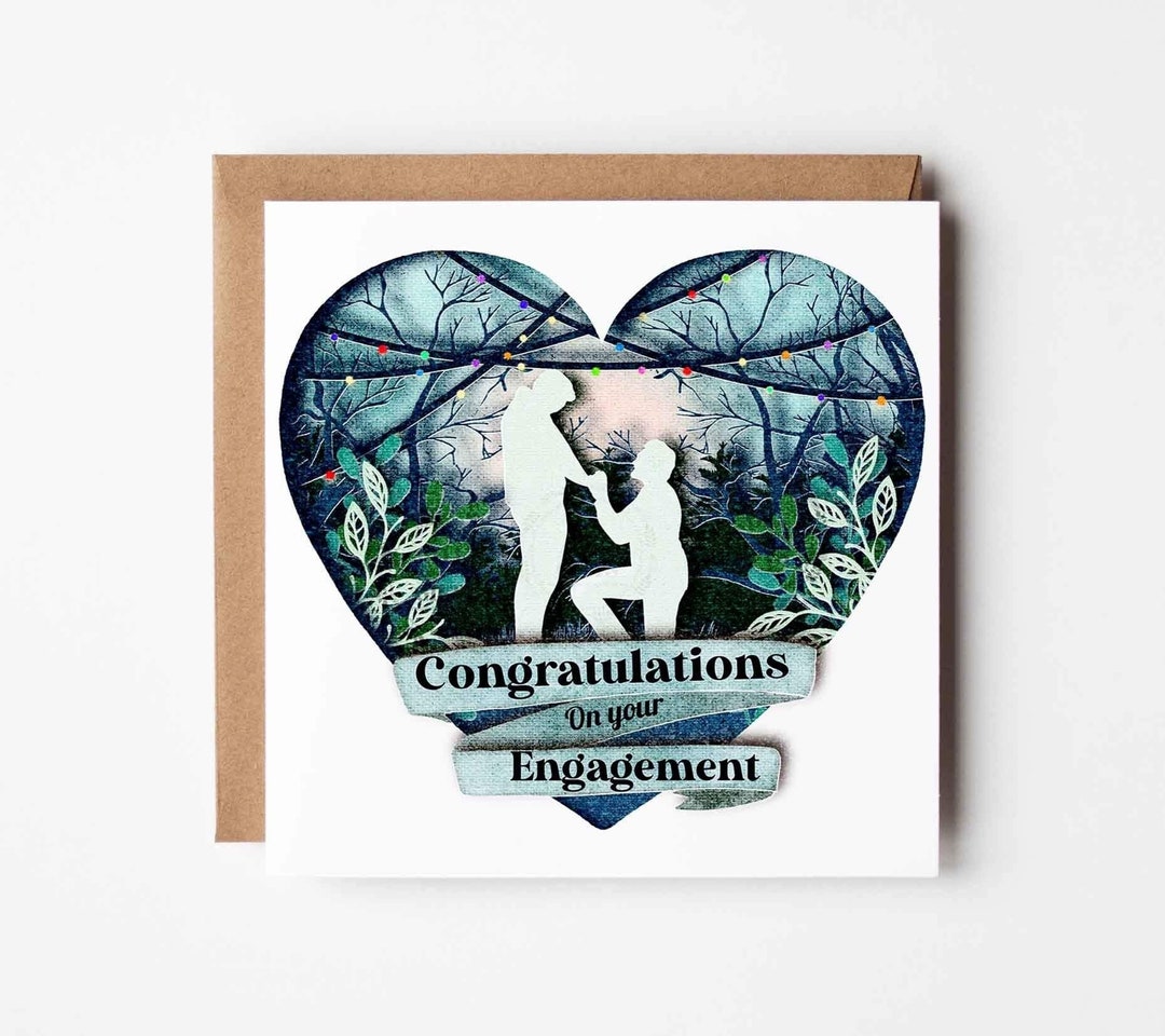 Engagement Congratulations Card, Congratulations to the Happy Couple ...