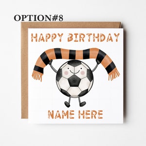 Kids Football Birthday Card, Football Fans Birthday Card, Happy ...