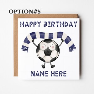 Kids Football Birthday Card, Football Fans Birthday Card, Happy ...