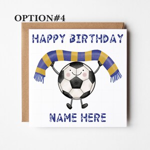 Kids Football Birthday Card, Football Fans Birthday Card, Happy ...