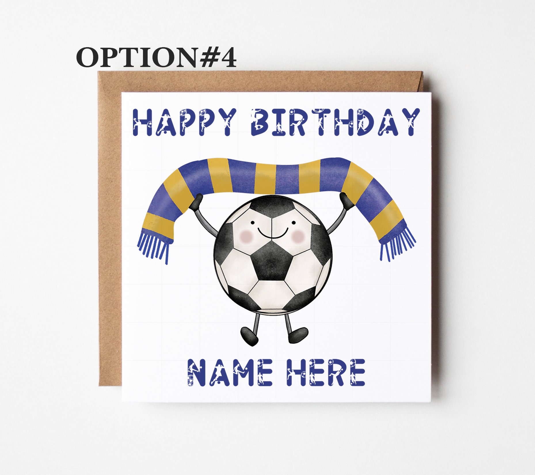 Kids Football Birthday Card, Football Fans Birthday Card, Happy ...