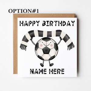 Kids Football Birthday Card, Football Fans Birthday Card, Happy ...