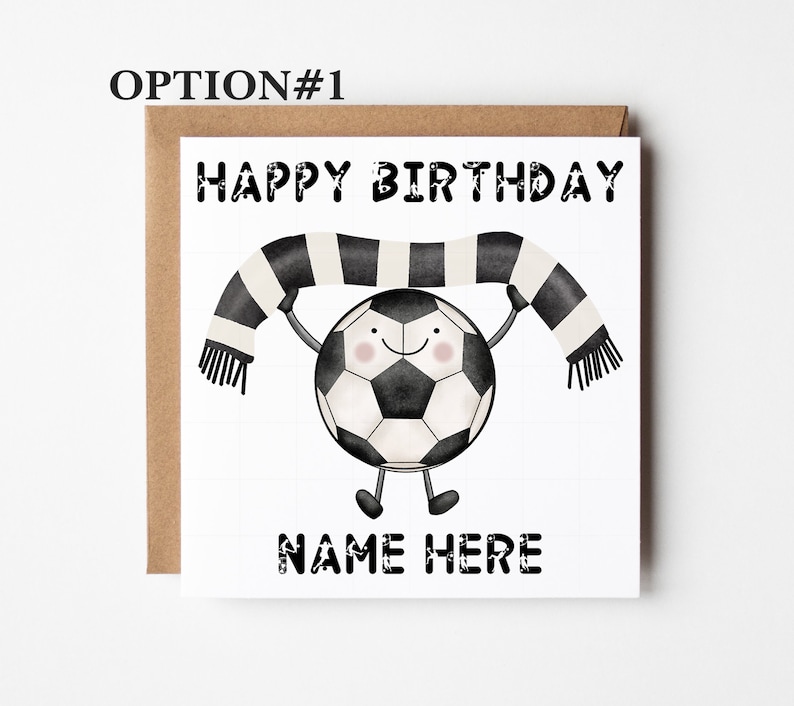 Kids Football Birthday Card, Football Fans Birthday Card, Happy ...