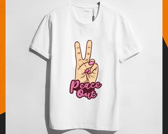 Peace Out T Shirt | Etsy