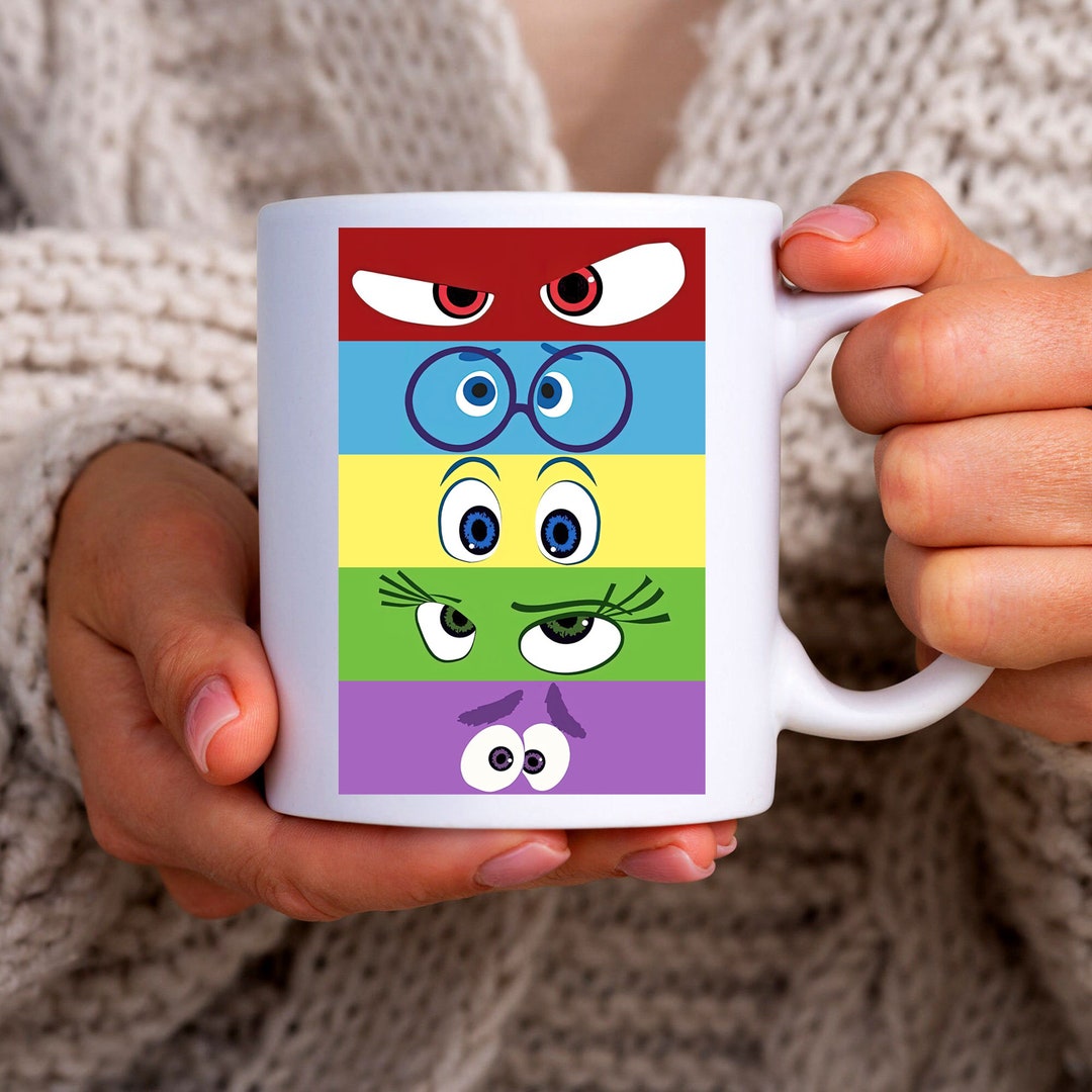 Inside Out Characters Mug, It's Okay to Feel All the Feels Mug, Inside ...