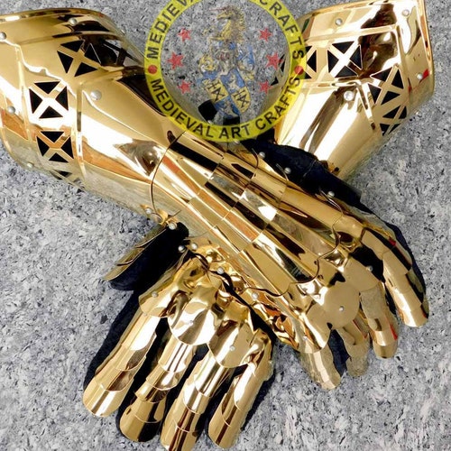 Knight Gauntlet Armor Antique Gloves Functional Finger - Etsy