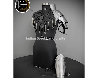 Medieval Knight Shoulder & Bracer Armor, Larp Armor,fantasy Armor ...