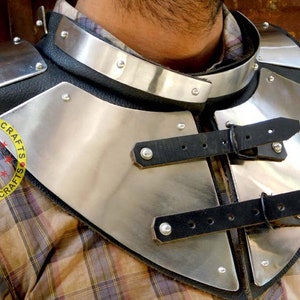 Knight Gorget Armor, Neck Guard Armor, Cosplay, Sca, LARP, Halloween ...