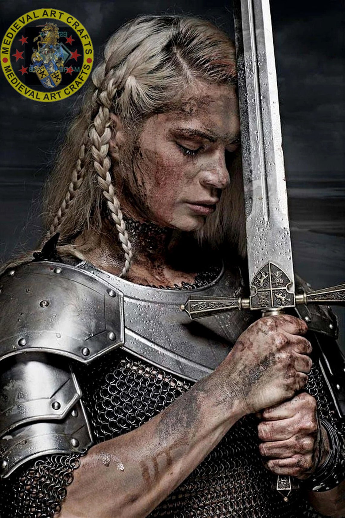 Medieval Knight Armor Gorget Pouldron Armor Cosplay Sca - Etsy Finland