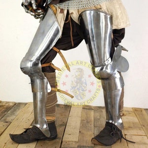 Medieval Knight Leg Guard Armor Functional Armor Cosplay - Etsy