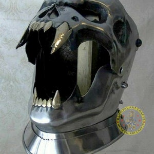 Medieval Old Demonic, Ghost Skull Helmet, Larp Armor, Unique Look ...
