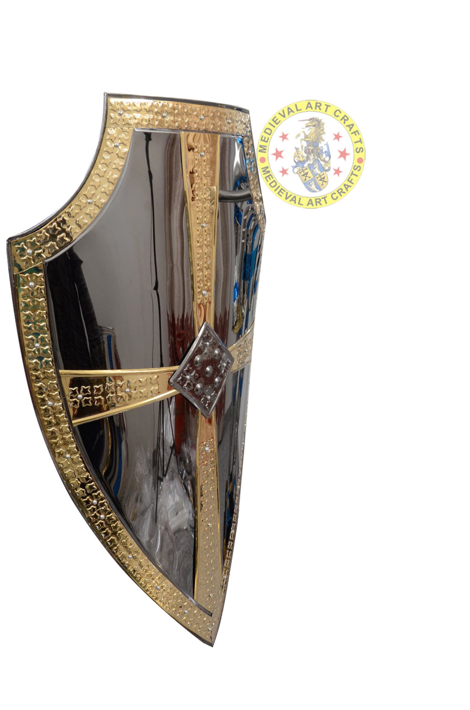 Crusader Knight Shield Combat Shield Gravitate Design Sca - Etsy