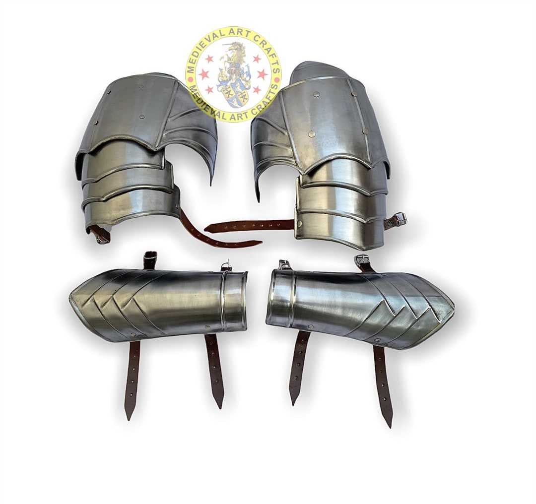 Medieval Gothic Pouldron&bracer Armor, Metal Shoulder, Cosplay Armor ...