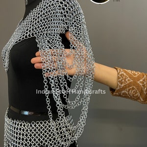 Medieval Chainmaile Top and Skirt, Chain Layers Top, Chainmail Body ...