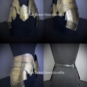 Medieval Knight Lady Armor, Female Larp Armor Costume, Belt Armor ...