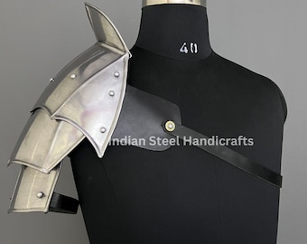 Shoulder Armor Pauldrons Plate Steel Pauldrons Armor Curved Designs - Etsy