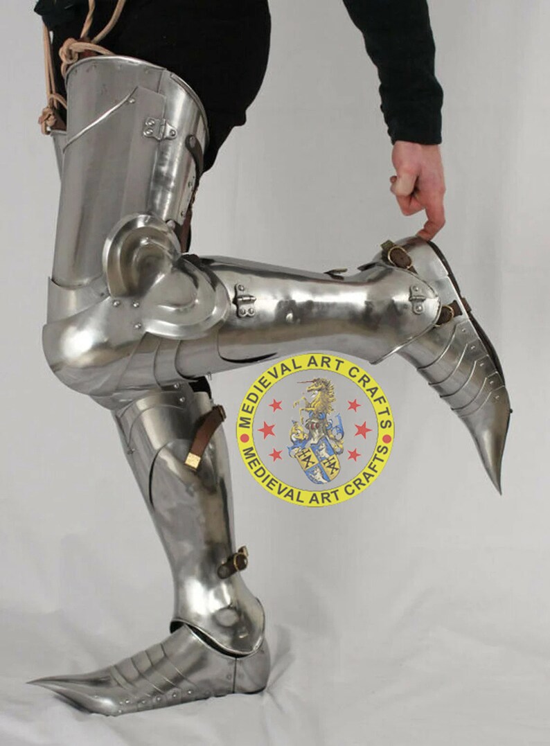 Medieval Knight Leg Guard &sabaton Armor Larp Armor - Etsy UK