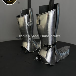 Medieval Knight Leg Guard, Sabaton Armor, Larp Armor, Cosplay Armor ...