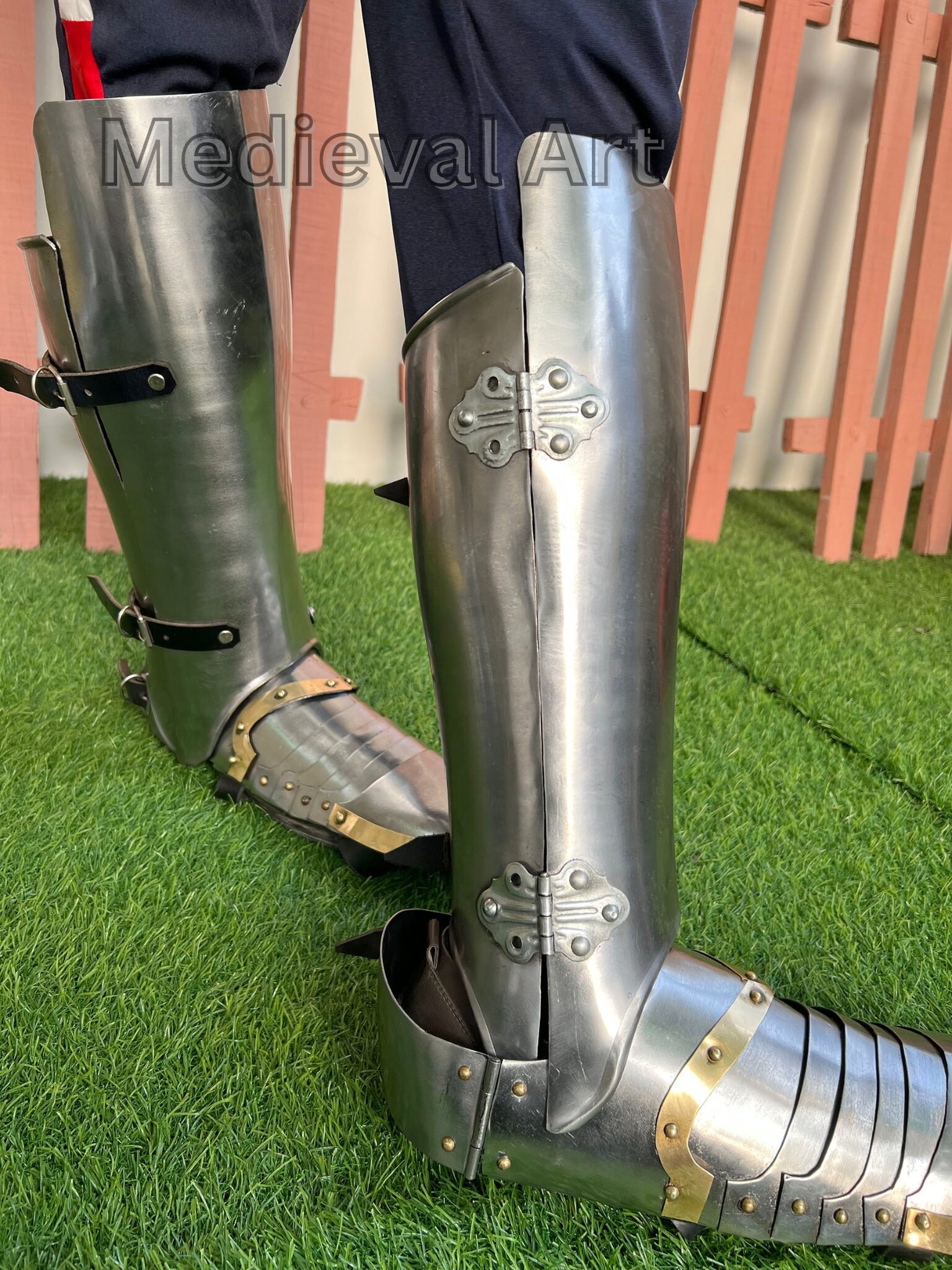 Medieval Knight Leg Guard &sabaton Armor Larp Armor Cosplay - Etsy