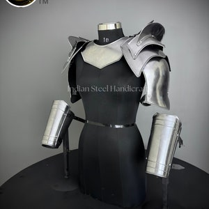 Medieval Knight Pouldron Gorget Armor, Bracers Armor, Larp Armor ...