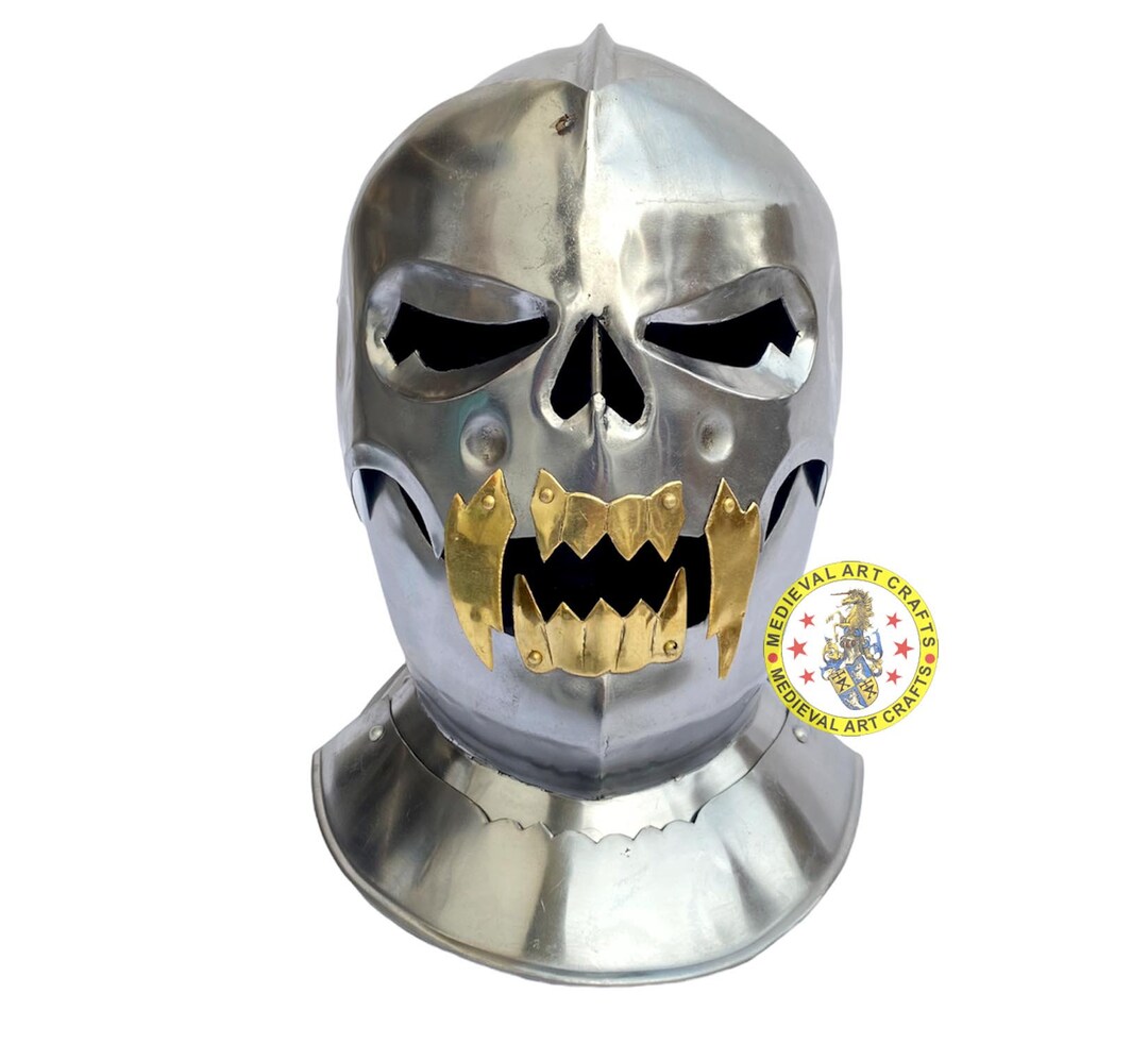Medieval Old Demonic Ghost Skull Helmet, Cosplay, Sca, LARP Armor ...