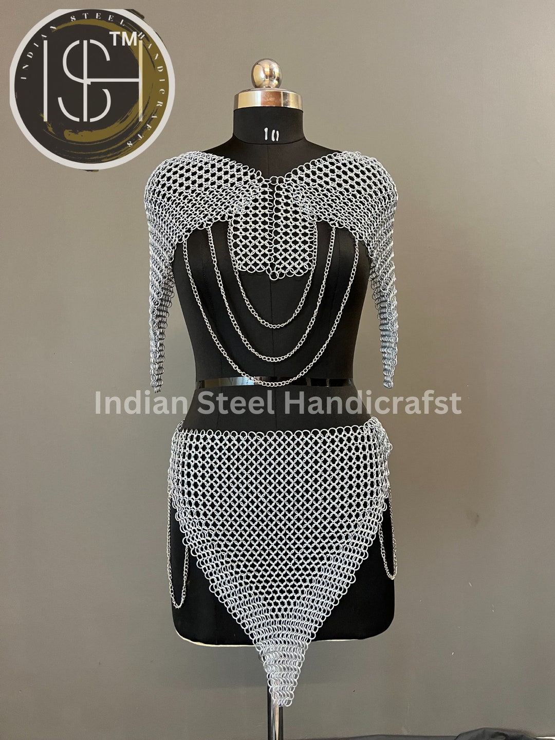 Medieval Steel Chainmail Top and Skirt Set: Costume Fashion Jewelry - Etsy