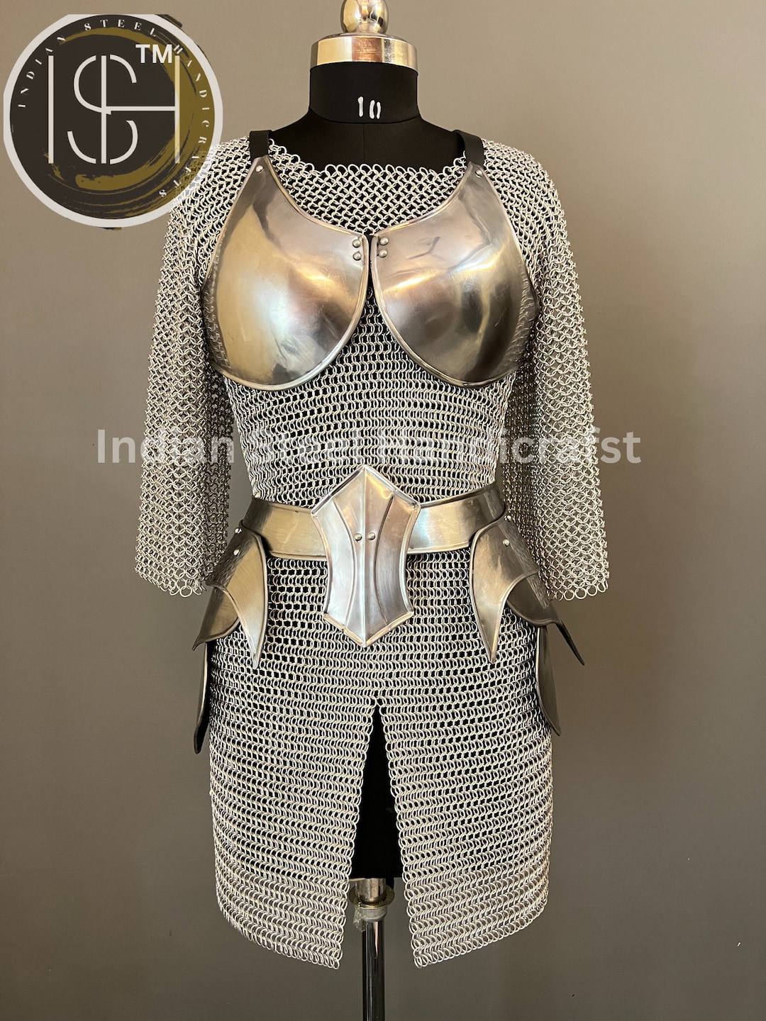 Medieval Knight Female Armor, Chainmail Armor, Fantasy Costume, Cosplay, Sca, Larp Armor, Gift ...