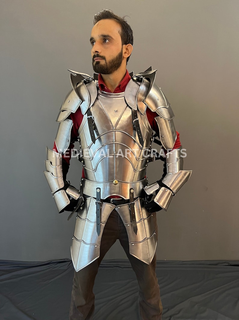 Medieval Knight Armor: Functional Steel LARP SCA Cosplay Costume - Etsy