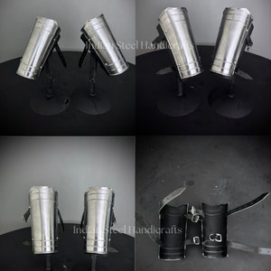 Medieval Knight Pouldron Gorget Armor, Bracers Armor, Larp Armor ...