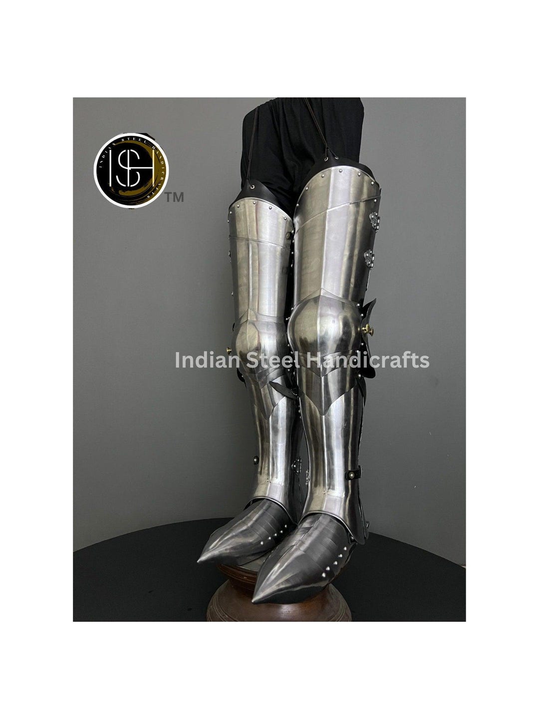 Medieval Knight Leg Guard Armor, Sabatone Armor, Larp Armor, Functional ...