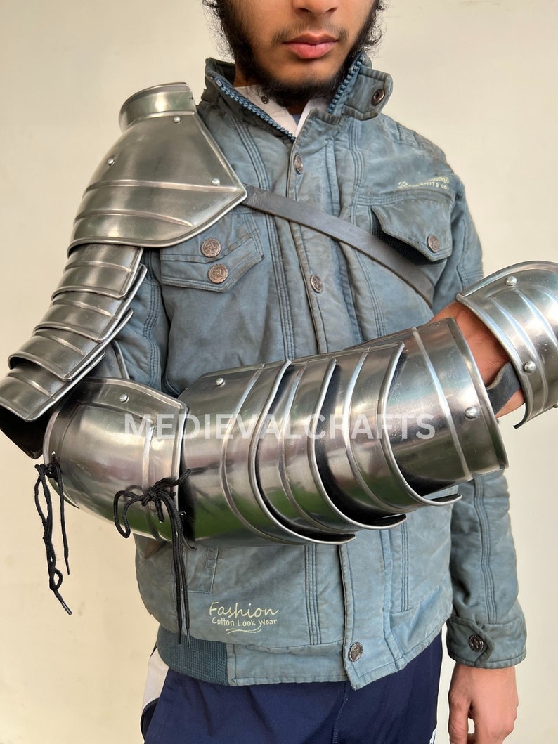 Medieval Knight Full Arm Bracer Armor Larp Armor Fantasy - Etsy