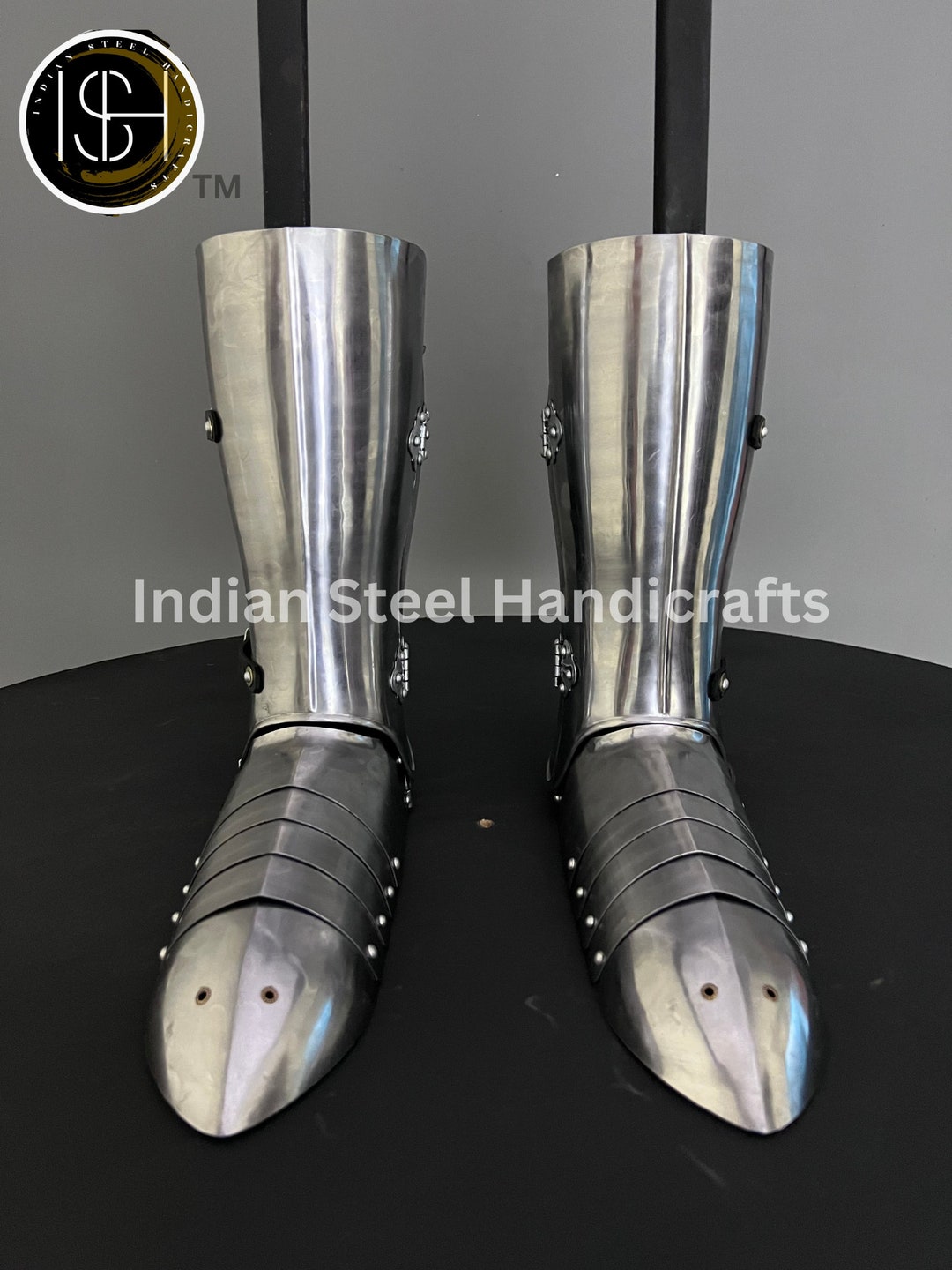 Medieval Knight Leg Guard, Sabaton Armor, Larp Armor, Cosplay Armor ...