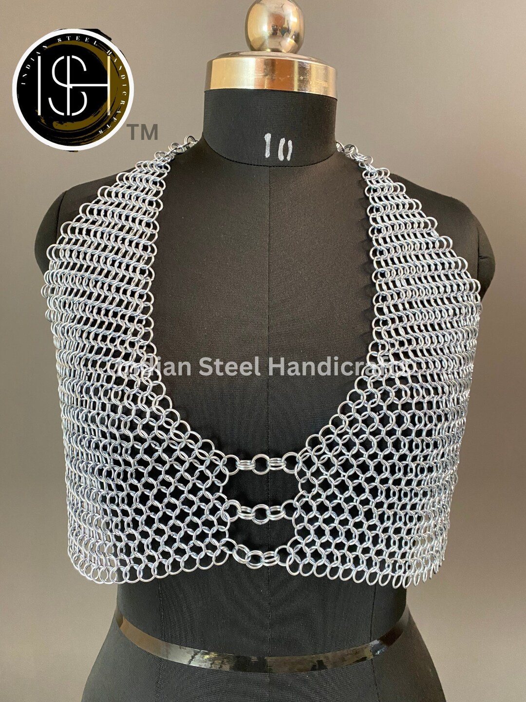 Chainmail Backless Top Bra, Chainmail Bikini Bra, Metal Bratop ...