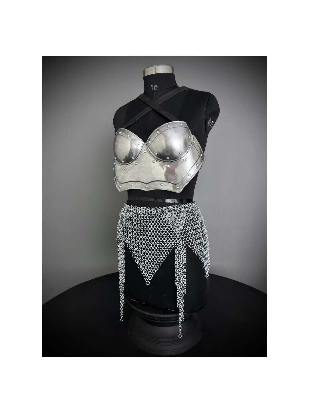 Steel Lady Cuirass Armor: Chainmail Skirt, LARP Cosplay Costume - Etsy