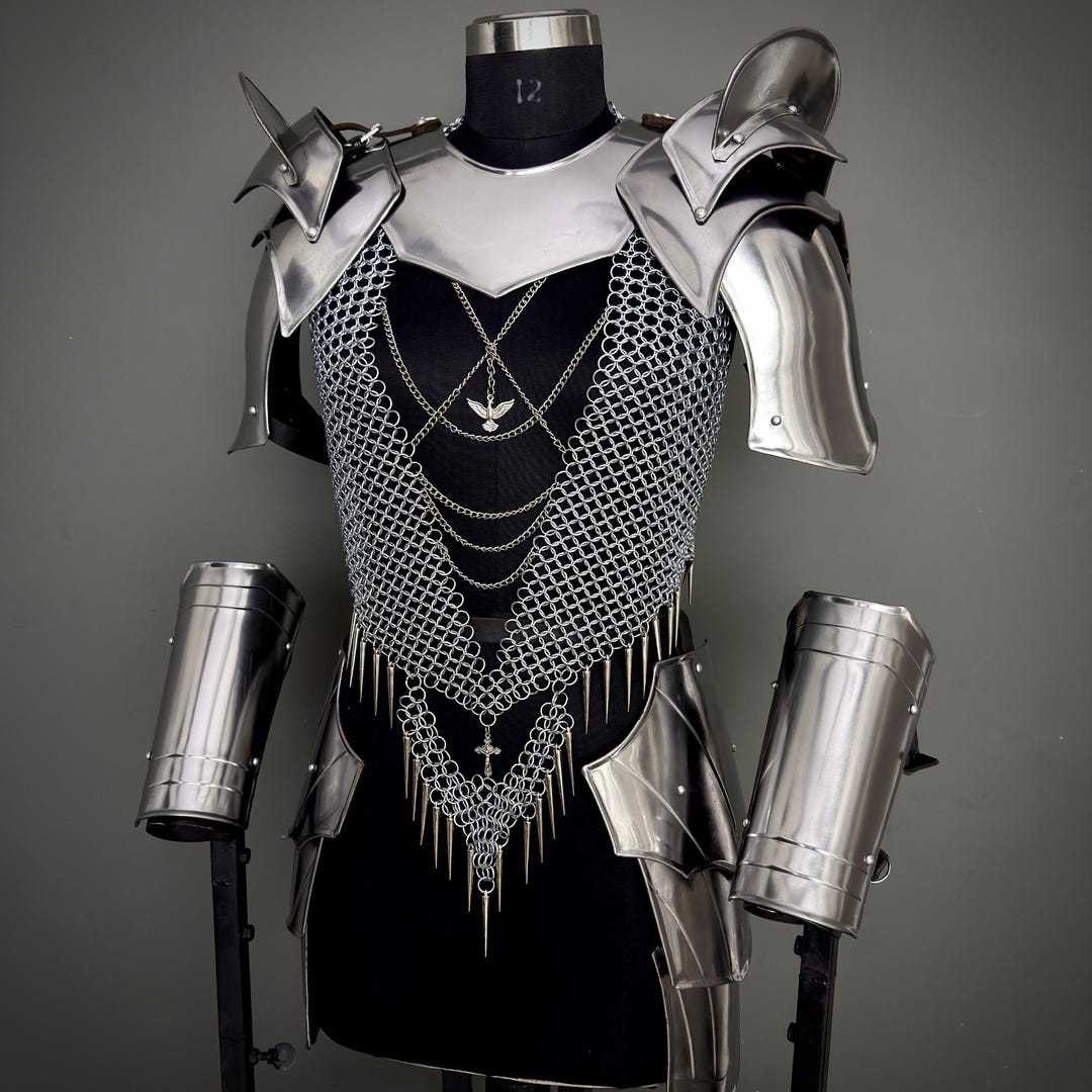 Handcrafted Steel Chainmail Armor Set | Medieval Knight Cosplay - Etsy