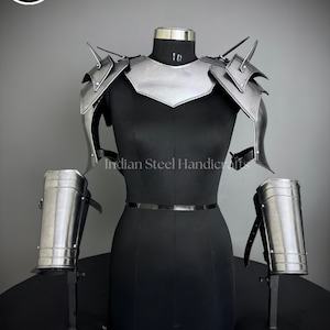 Medieval Knight Pouldron Gorget Armor, Bracers Armor, Larp Armor ...
