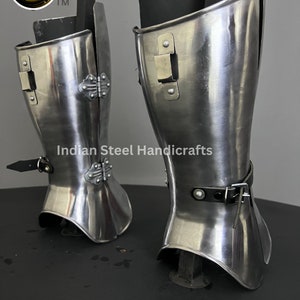 Medieval Knight Leg Guard, Sabaton Armor, Larp Armor, Cosplay Armor ...