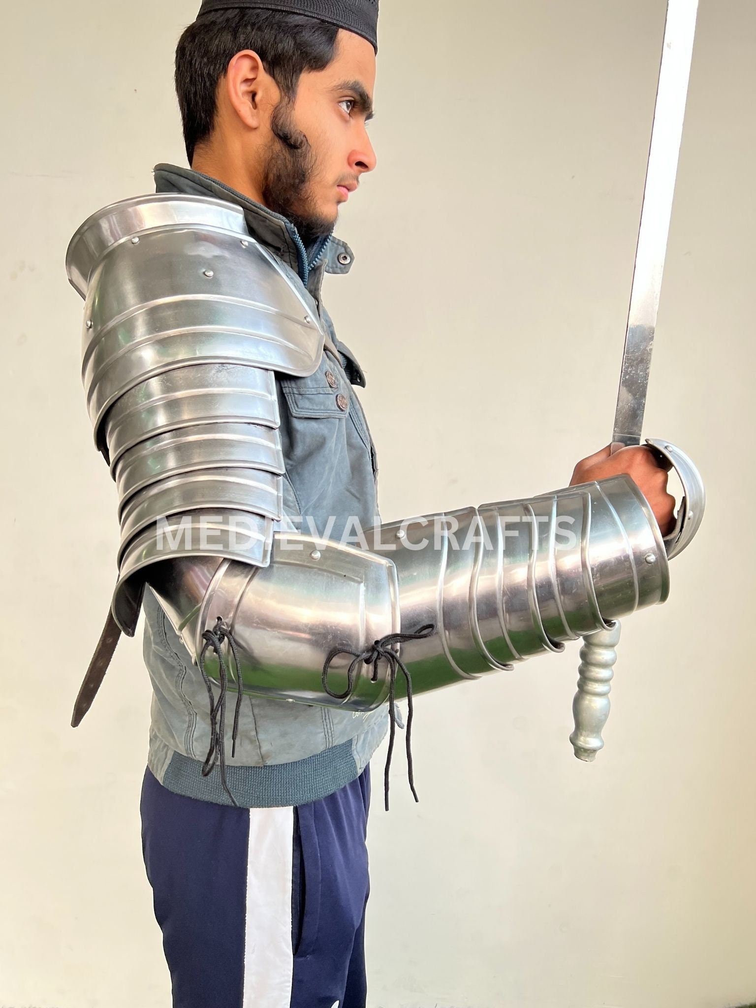 Medieval Knight Full Arm Bracer Armor Larp Armor Fantasy - Etsy