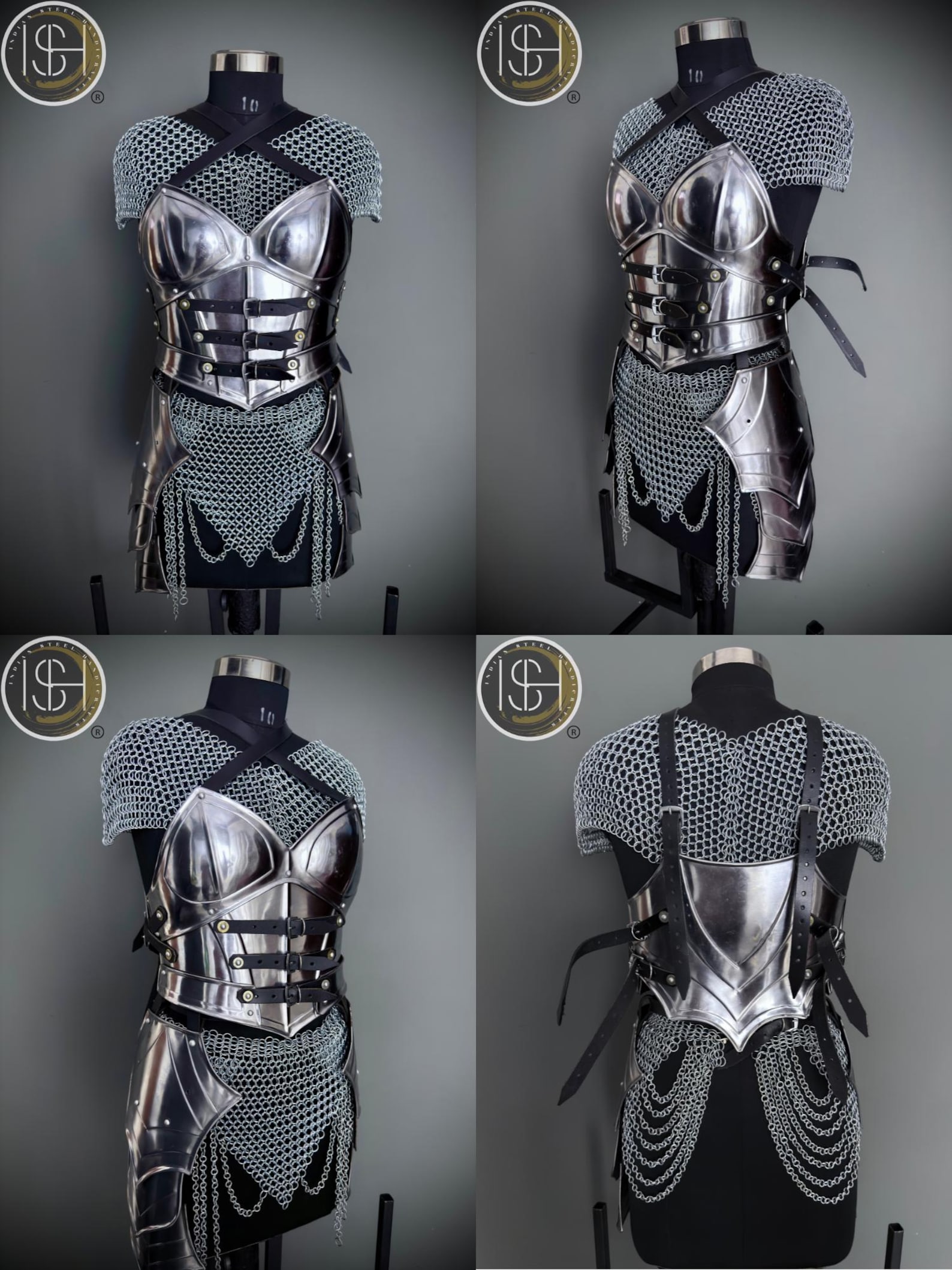Medieval Knight Armor Set: Women's Fantasy SCA LARP Cosplay Costume - Etsy