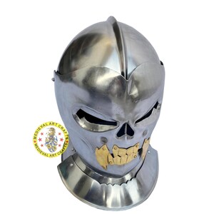 Medieval Old Demonic Ghost Skull Helmet, Cosplay, Sca, LARP Armor ...