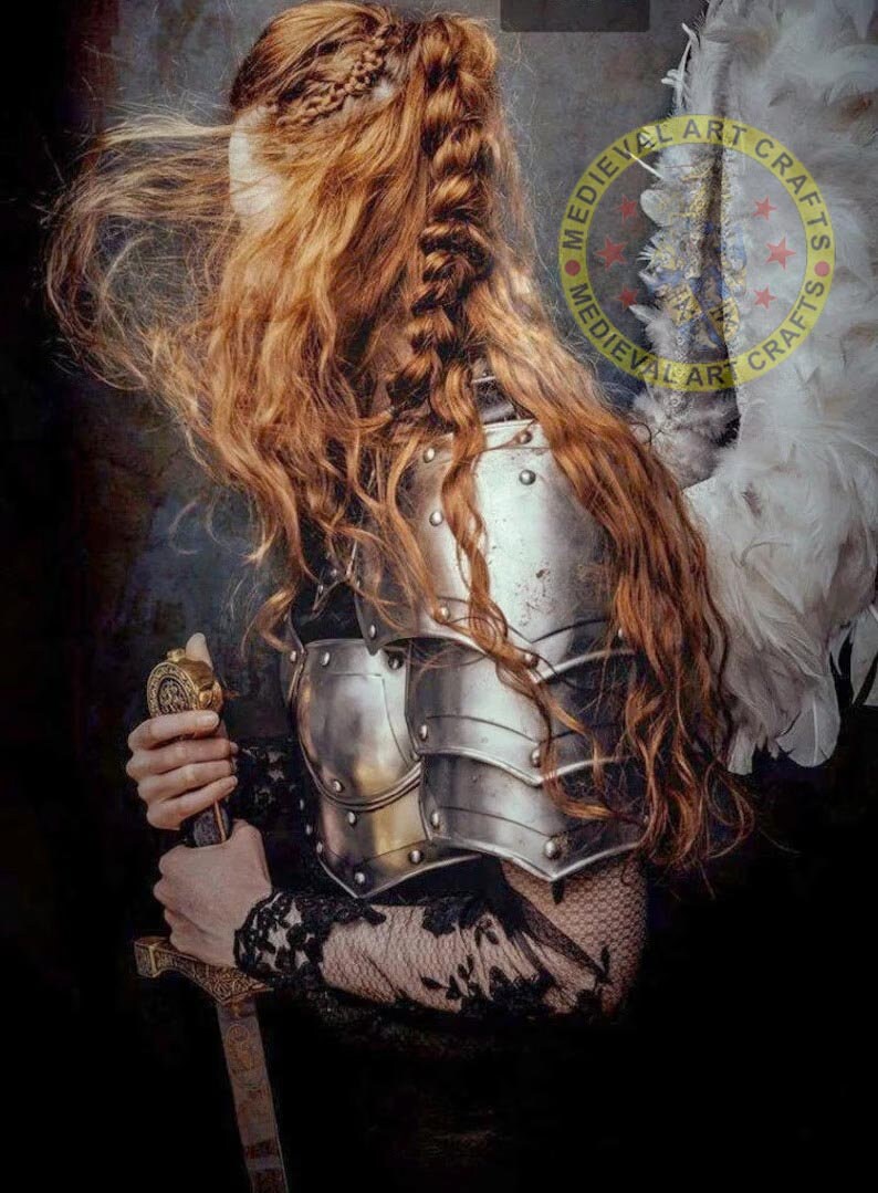 Leather Cincher Medieval Ancient Corset Armor Brave Lady Armor Costume ...