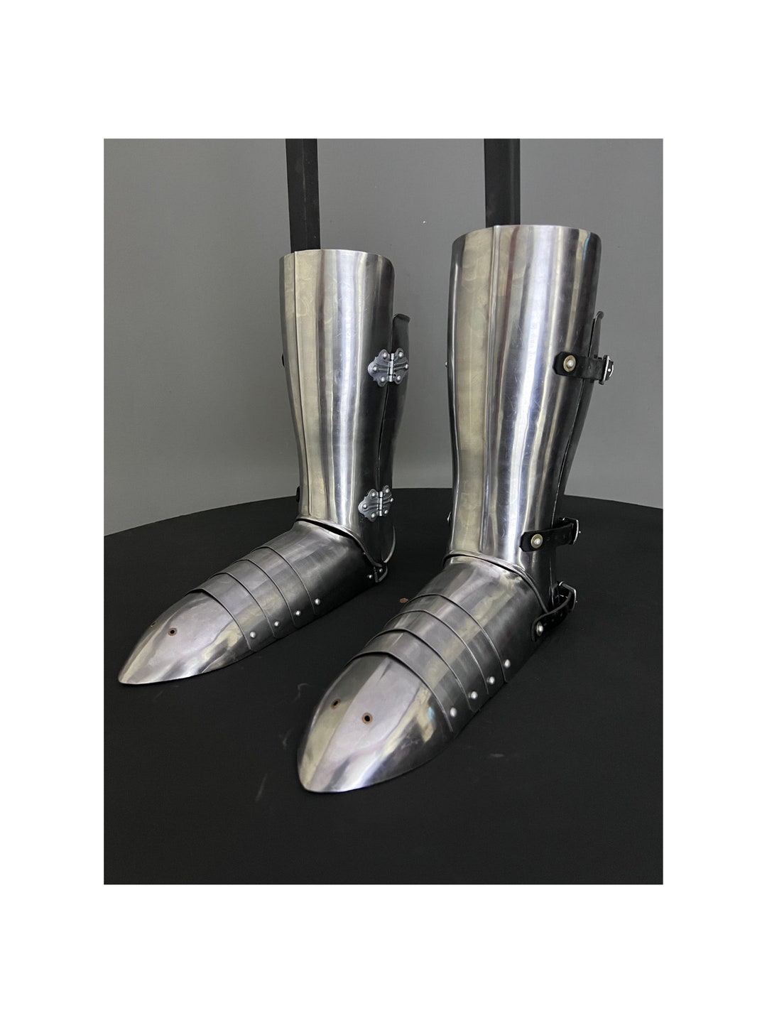 Medieval Knight Leg Guard, Sabaton Armor, Larp Armor, Cosplay Armor ...