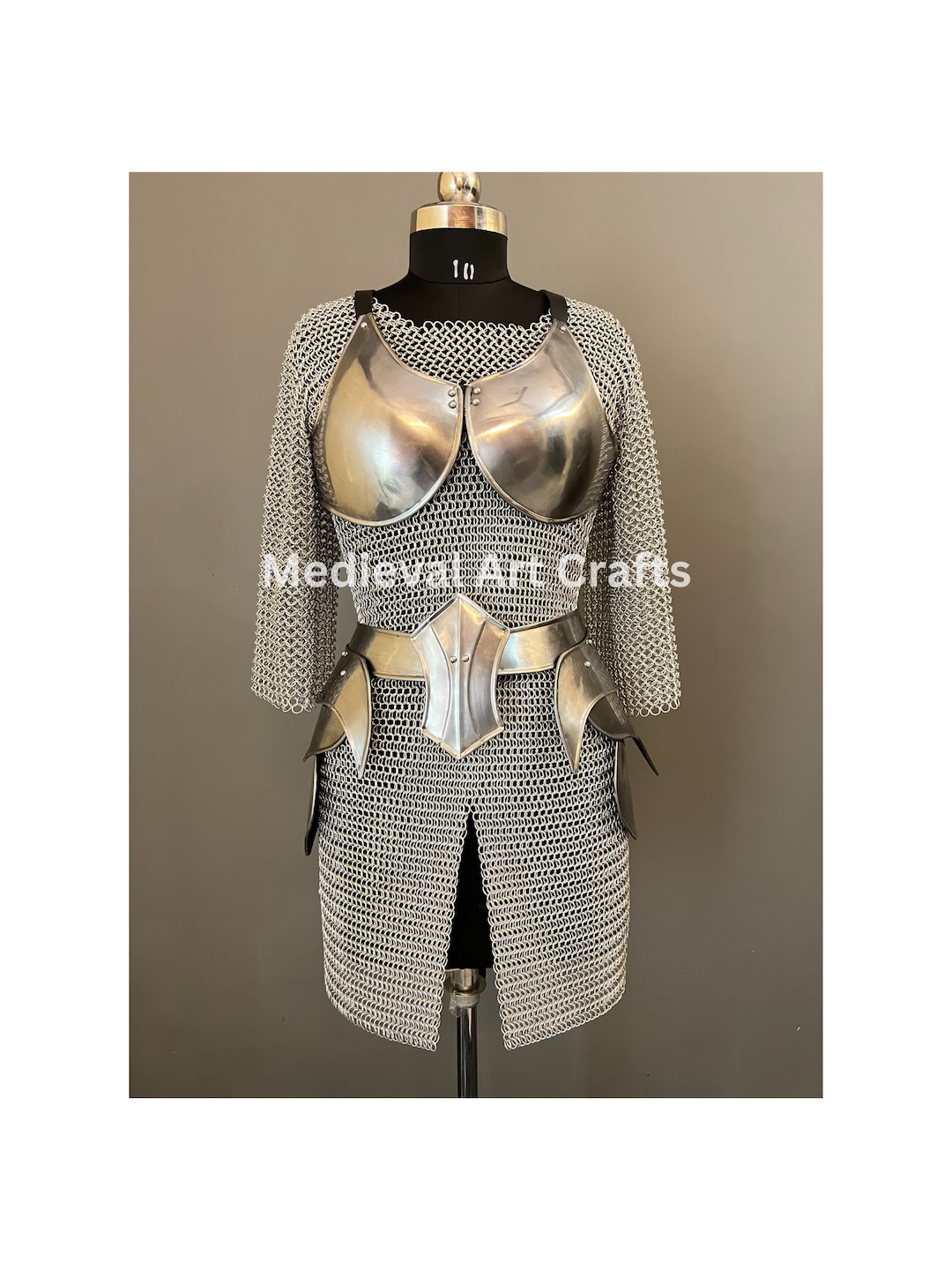 Medieval Knight Female Armor, Chainmail Armor, Fantasy Costume, Cosplay ...