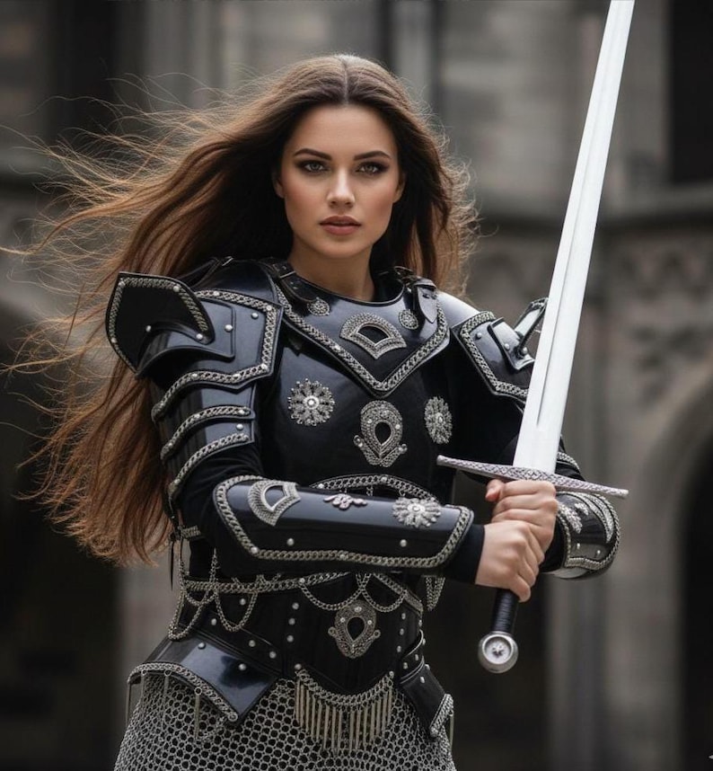 Medieval Knight Armor Set With Chainmail Skirt | Full Steel Gothic ...