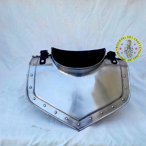 Medieval Knight Gorget: Solid Steel Neck Guard Armor, LARP Cosplay - Etsy