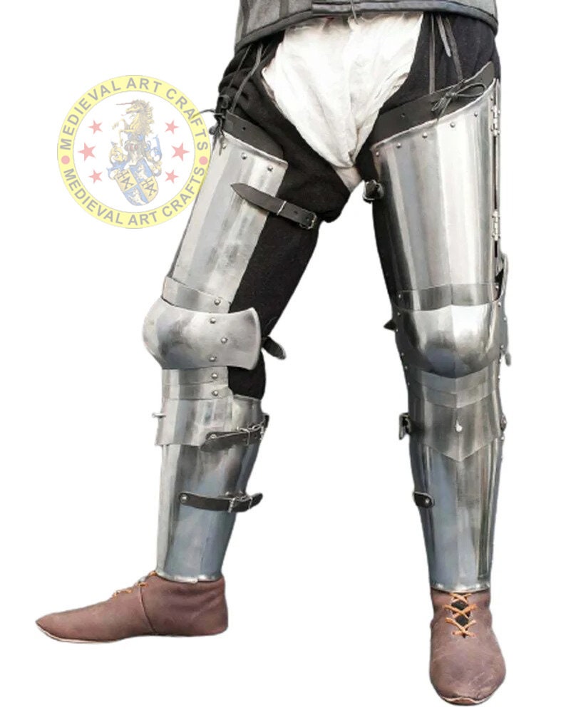 Medieval Knight Leg Guard Armor Functional Armor Cosplay - Etsy