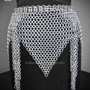 Steel Lady Cuirass Armor: Chainmail Skirt, LARP Cosplay Costume - Etsy
