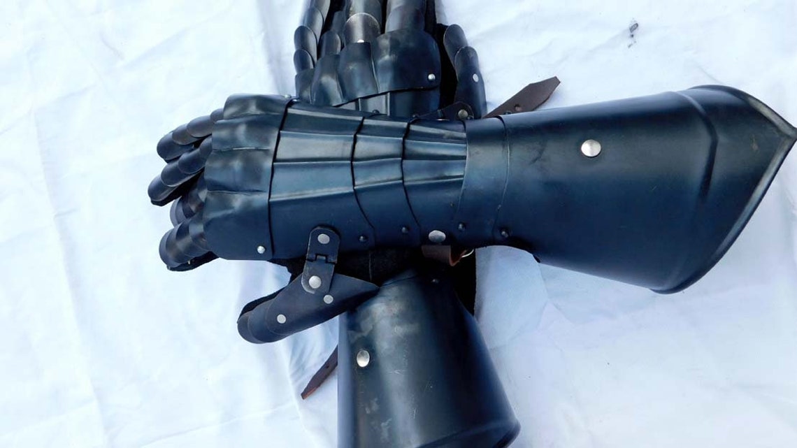 Knight Gauntlet Armor Antique Gloves Functional Finger | Etsy