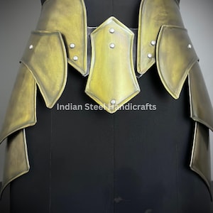 Medieval Knight Lady Armor, Female Larp Armor Costume, Belt Armor ...