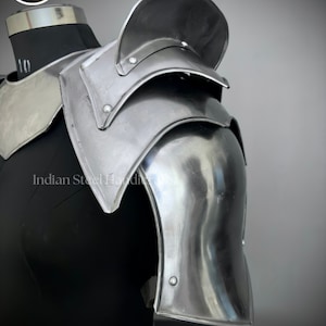 Medieval Knight Pouldron Gorget Armor, Bracers Armor, Larp Armor ...